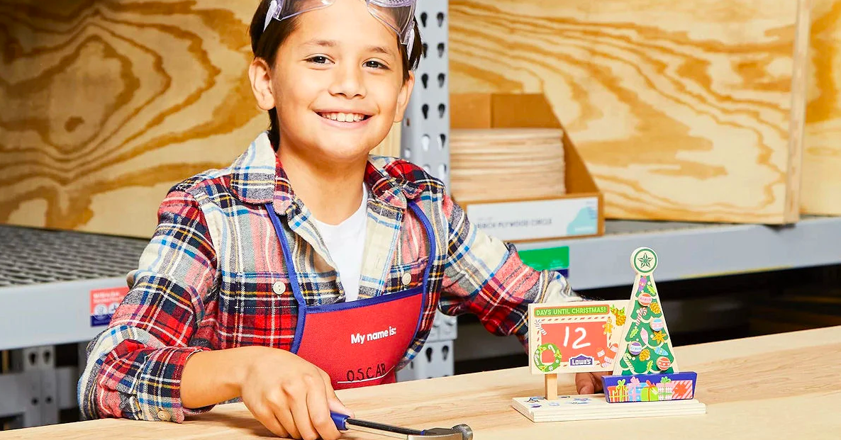 TrySpree - Let the Countdown Begin! Free Holiday Craft for Kids at Lowe's!