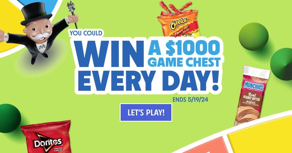 TrySpree - Sweepstake: Win a Game Chest Instantly from Frito-Lay