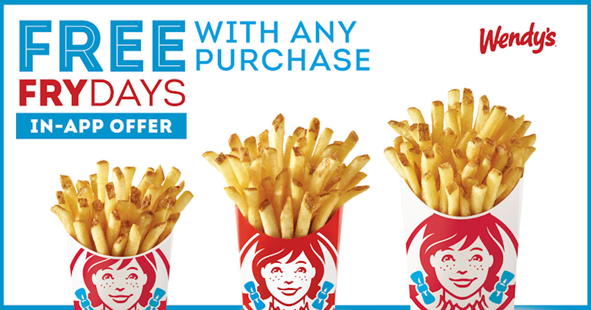 TrySpree - Free Fries Every Friday at Wendy's!