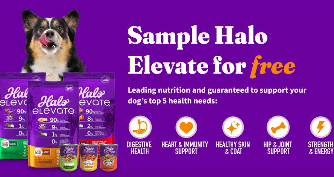 TrySpree - Sample of Halo Elevate Dog Food for Free