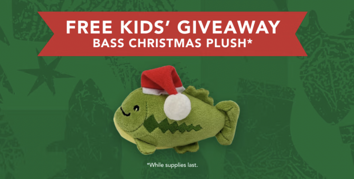 TrySpree - Mark Your Calendar: FREE Christmas Plush at Bass Pro & Cabela’s!