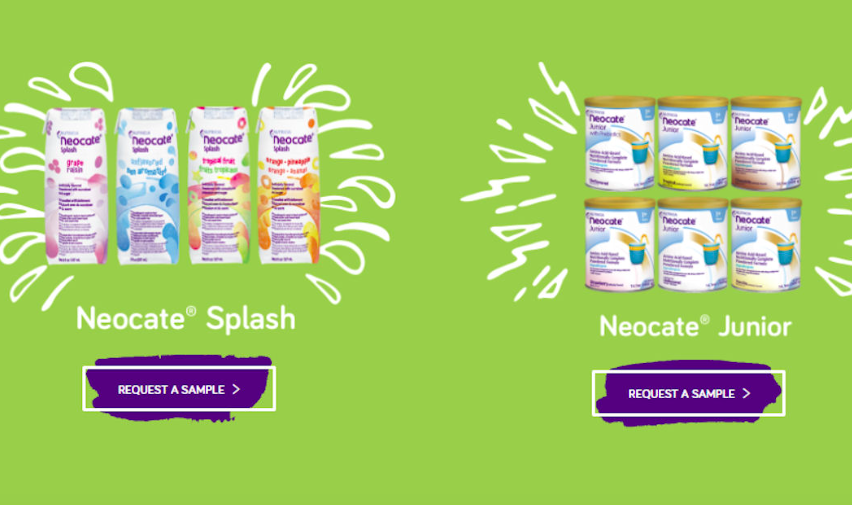 TrySpree - Sample of Nutricia Neocate Splash & Neocate Junior for Free