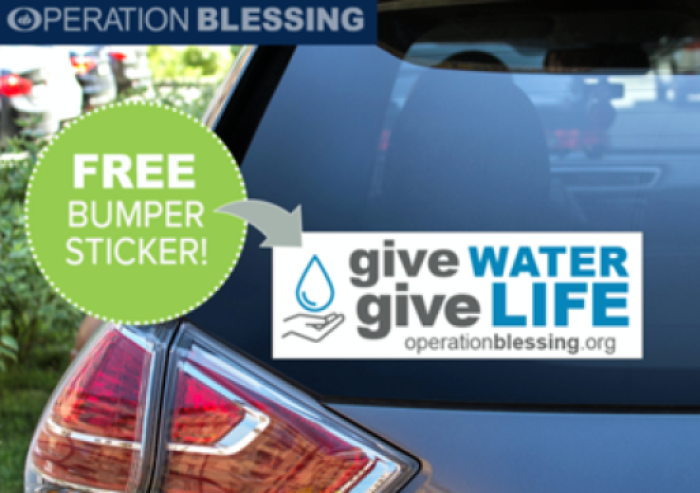 TrySpree - Give Water Give Life Sticker for Free