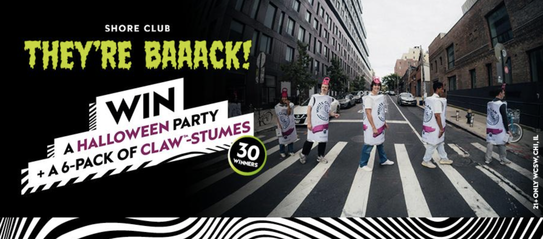 TrySpree - Enter the WHITE CLAW Wednesday Shore Club Halloween Sweepstakes!