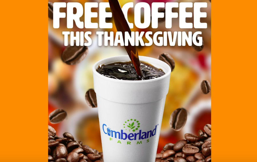 TrySpree - Coffee for Free at Cumberland Farms - Today