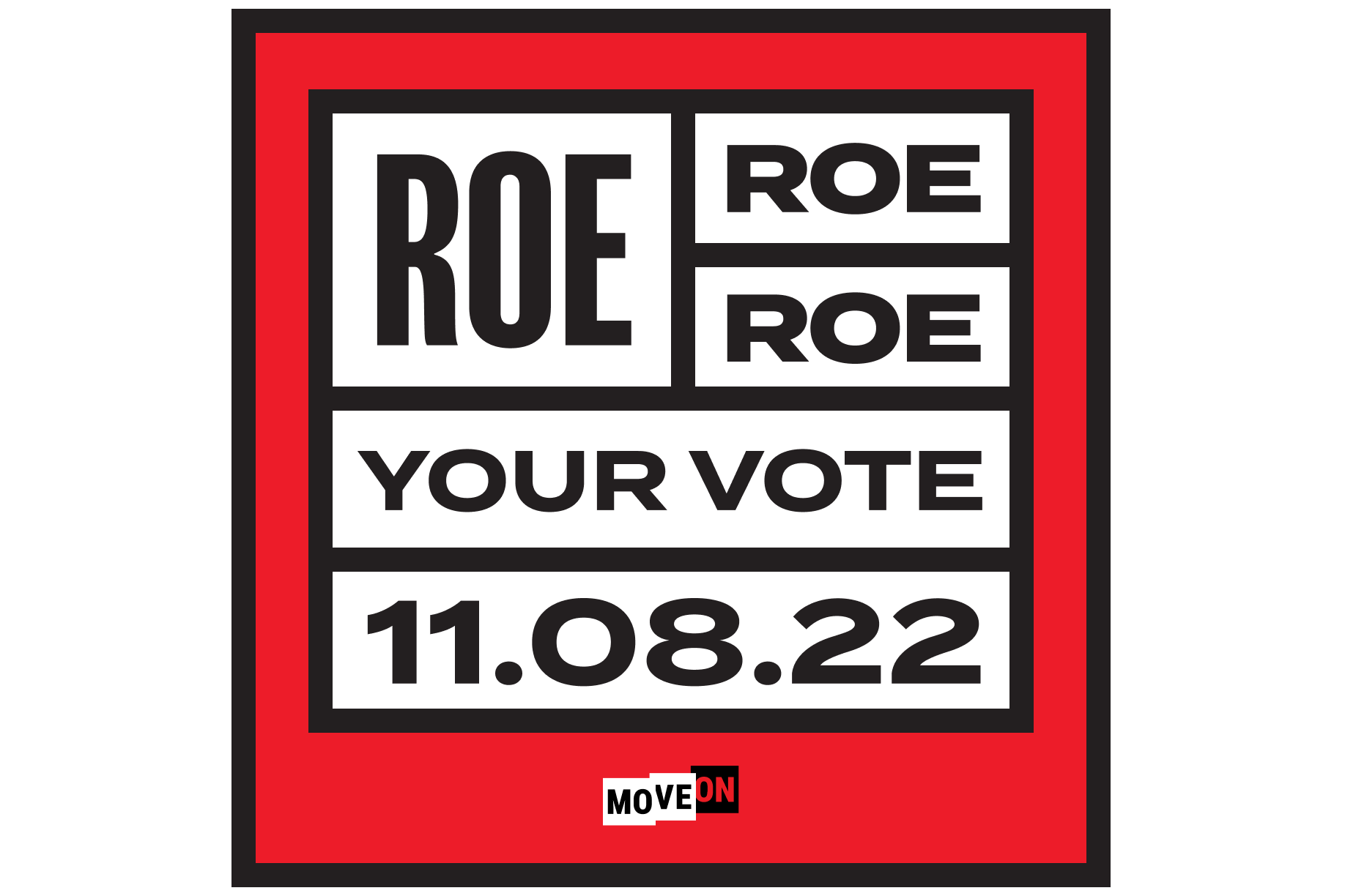 TrySpree - Free "Roe, Roe, Roe Your Vote" Sticker