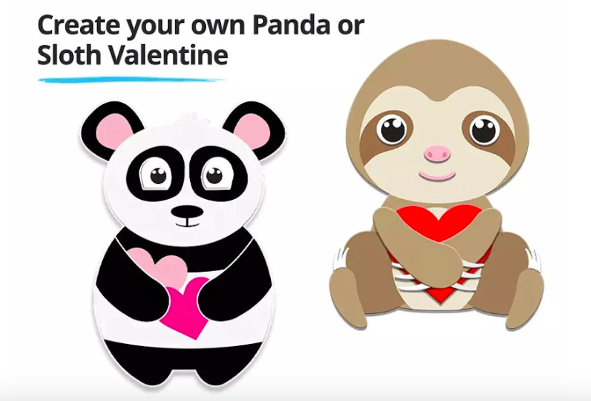 TrySpree - Panda or Sloth Valentine for Free