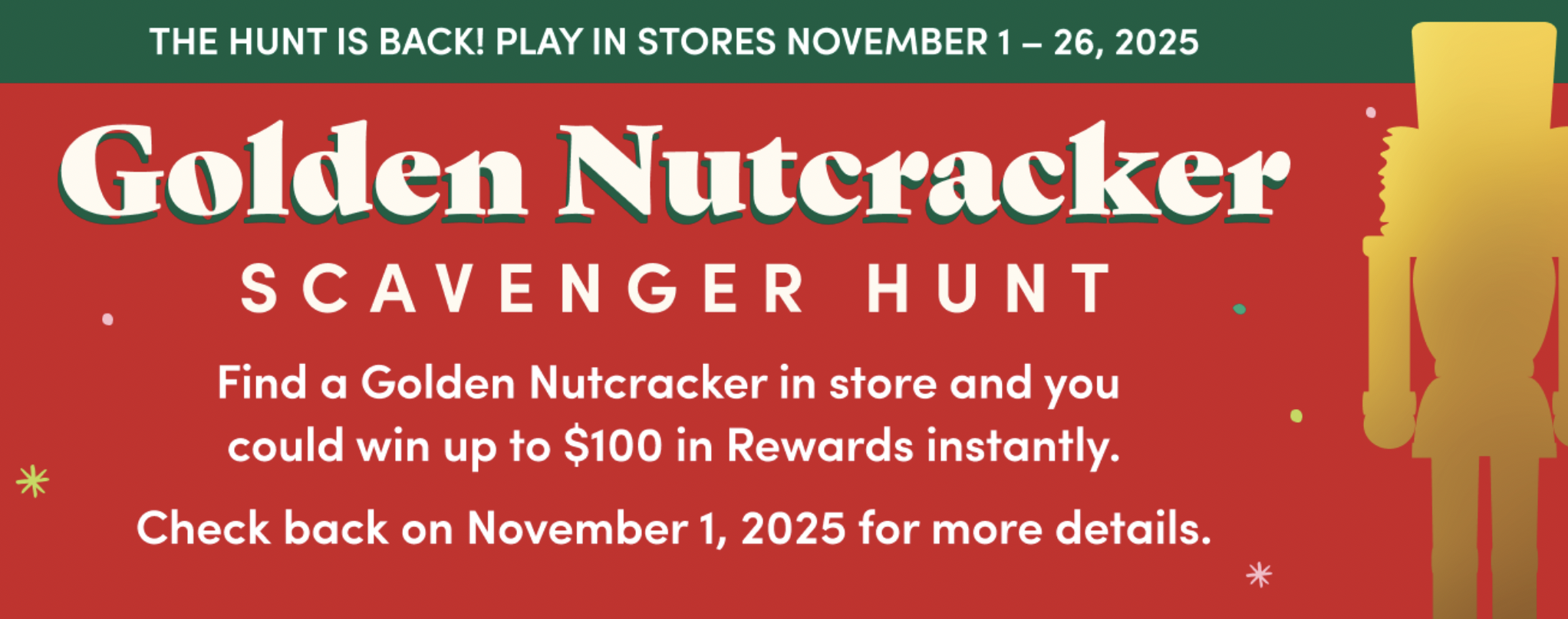 TrySpree - World Market’s Golden Nutcracker Scavenger Hunt Begins Nov 1!