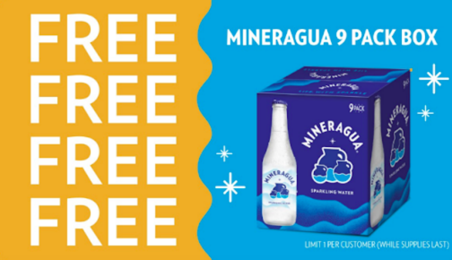 TrySpree - 9-Pack of Mineragua Sparkling Water for Free