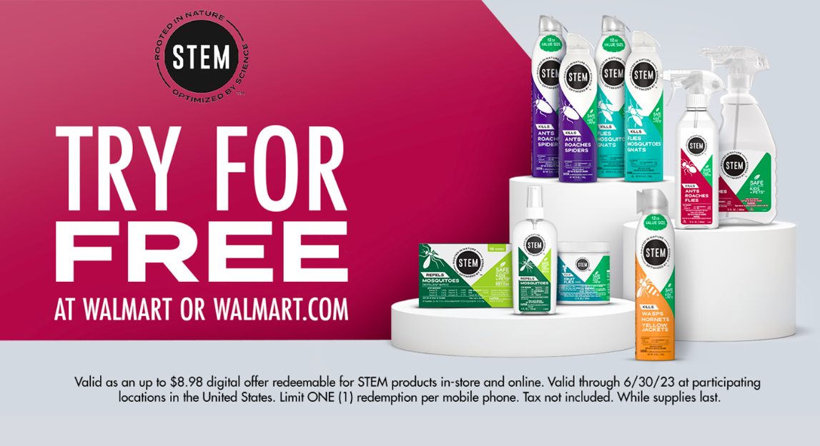 TrySpree - Free STEM Bug Killer Spray at Walmart!