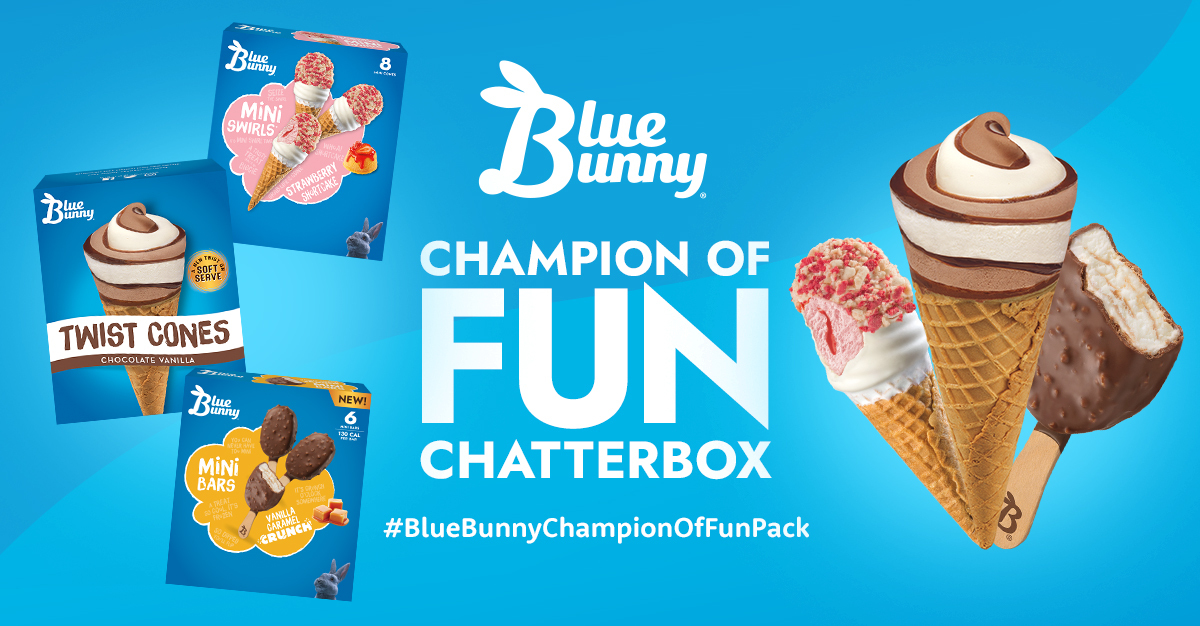 TrySpree - Free Blue Bunny Champion of Fun Chatterbox