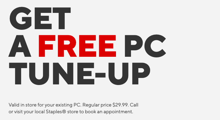 TrySpree - Boost Your Computer’s Performance: FREE PC Tune-Up at Staples!