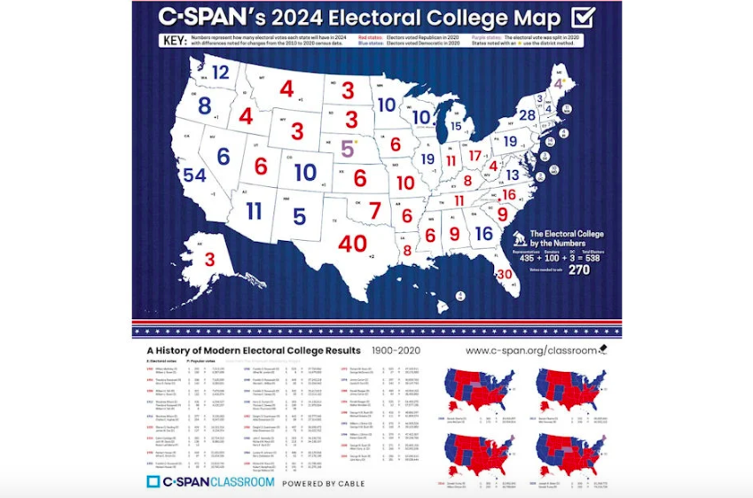 TrySpree - C-SPAN Electoral College Map for Free - Educators