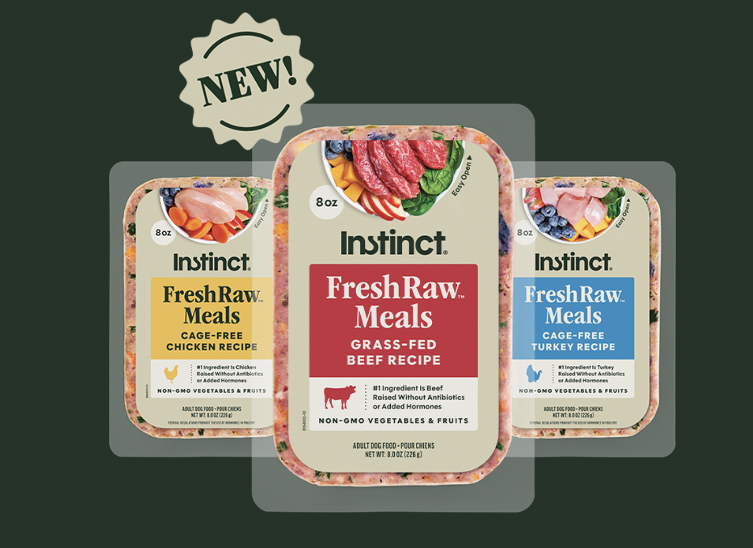 TrySpree - Get a Pack of Instinct FreshRaw Meals FREE for Your Pup!