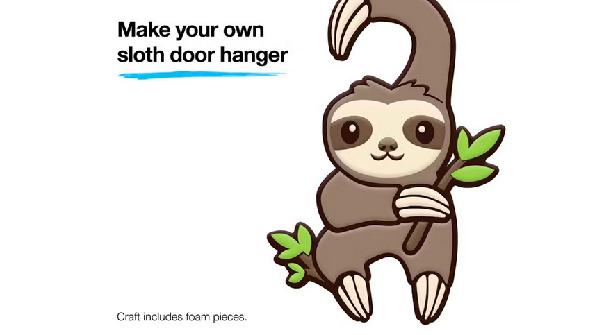 TrySpree - Bring a Sloth to Your Door: Free Craft Kit at JCPenney!