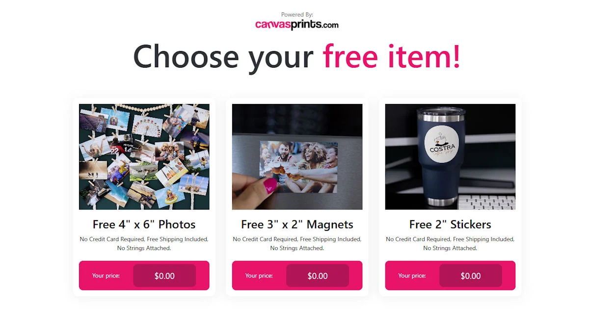 TrySpree - Free Amazing 4x6 prints, 3x2 Magnets or 2" Stickers by ...