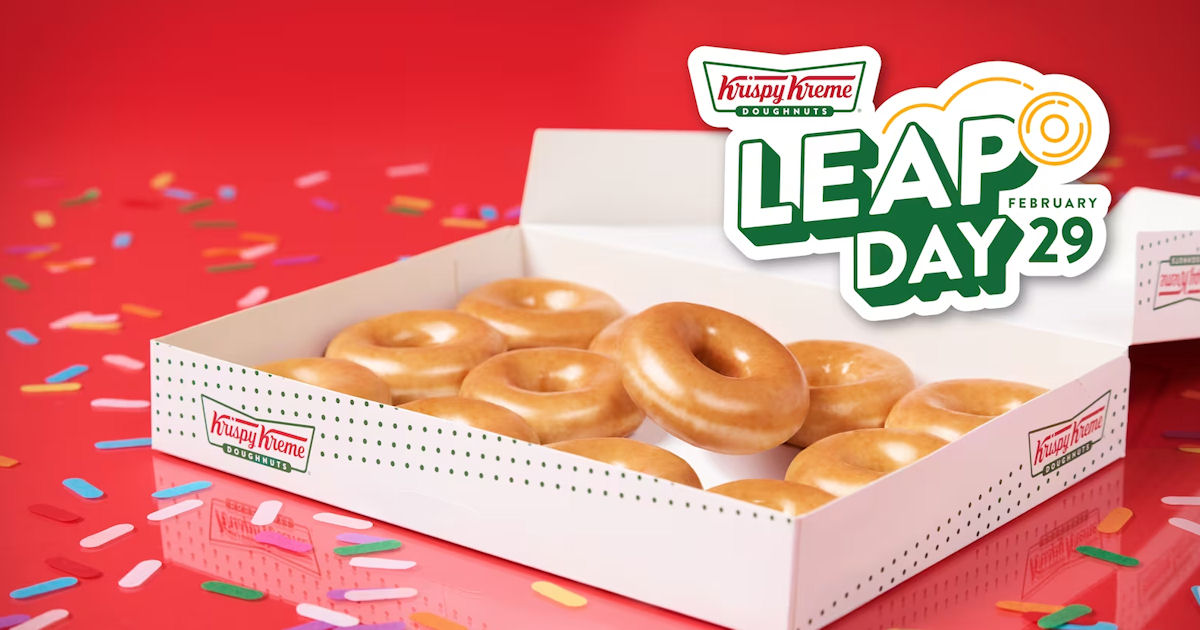 TrySpree - Get Your Free Dozen Doughnuts at Krispy Kreme on February 29th!