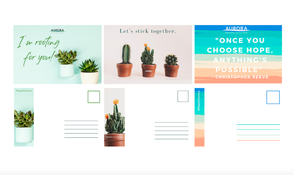 TrySpree - Messages of Hope Postcard Kit with 3 Stamped Postcards for Free