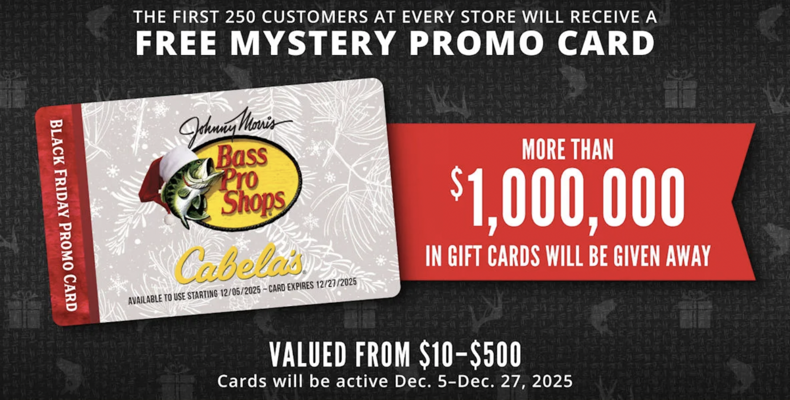 TrySpree - Mystery Rewards Await – Free Promo Card at Bass Pro & Cabela’s!