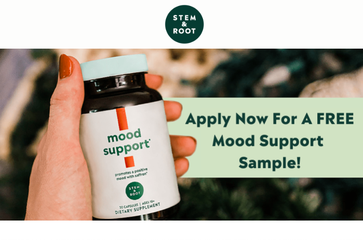 TrySpree - Sample of Stem & Root Mood Support Supplements for Free!