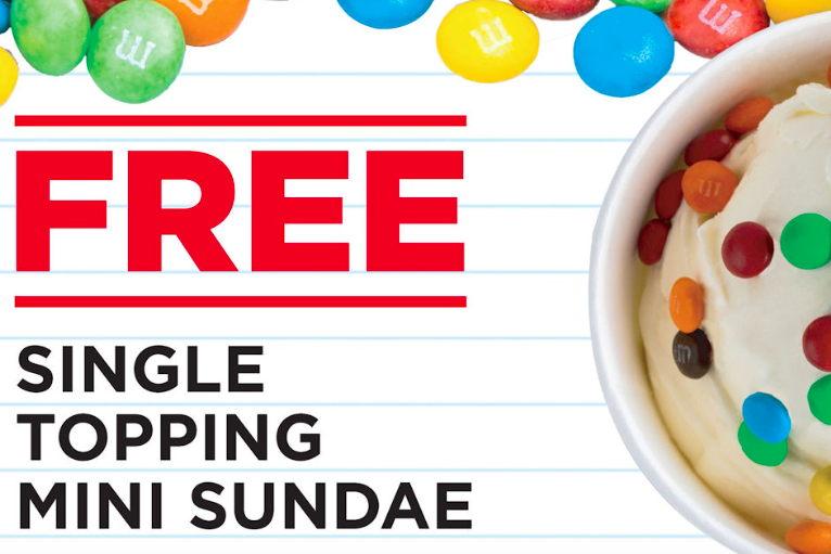 TrySpree - Reminder: Mini Sundae for Free at Freddy's