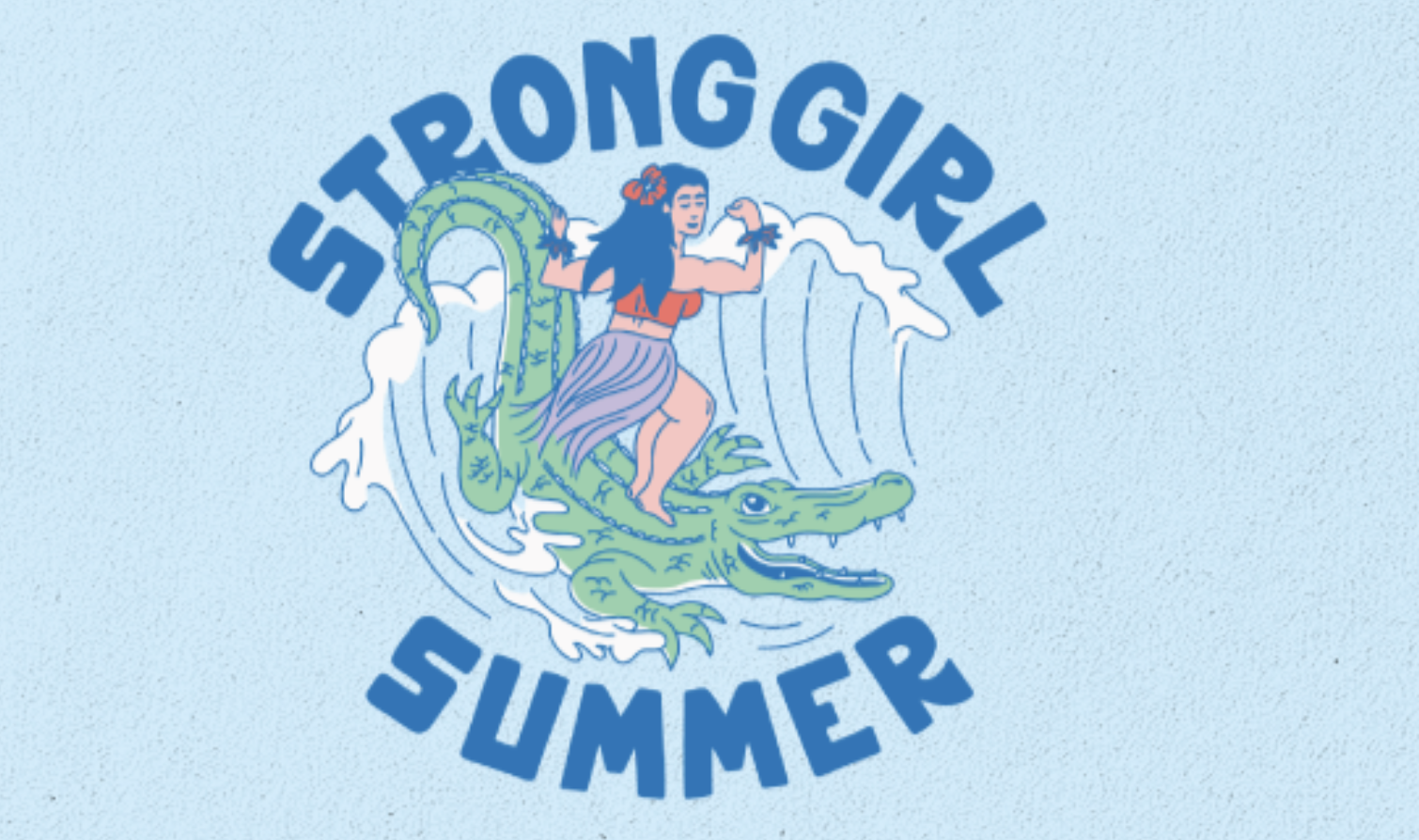 TrySpree - Free Strong Girl Summer Stickers