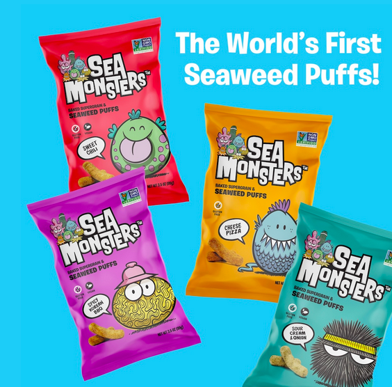 TrySpree - Free Sea Monsters Baked Seaweed Puffs Sample