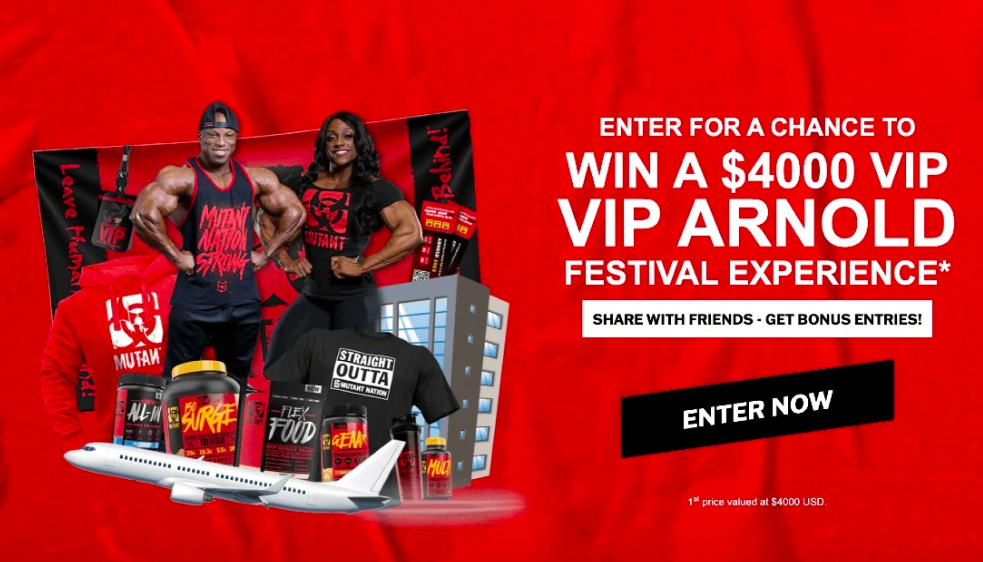 TrySpree - Mutant Arnold VIP Sweepstakes
