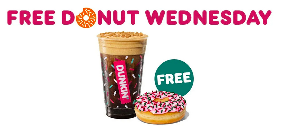TrySpree - Donut Miss Out: Free Donut Every Wednesday at Dunkin'!