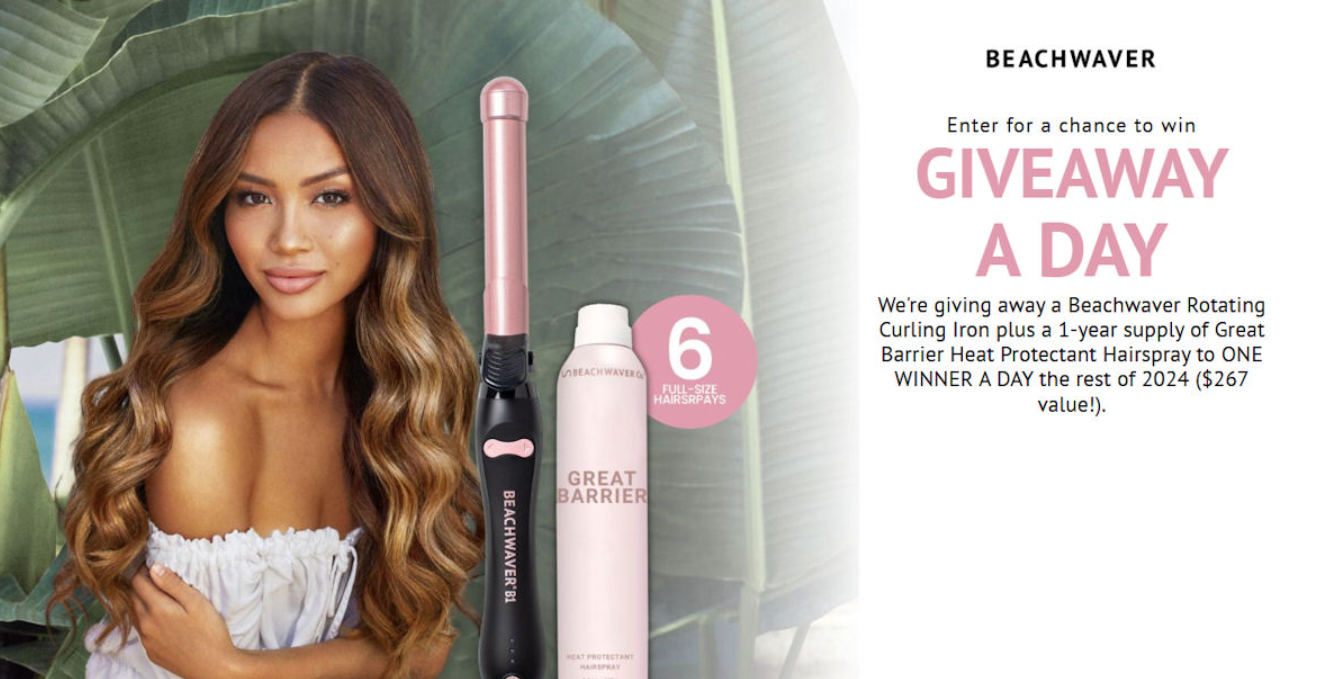 Tryspree The Perfect Curl Win A Beachwaver And Heat Protectant Hairspray