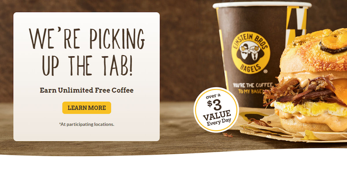 TrySpree - Free Einstein Bros Unlimited Free Coffee Deal, hurry up!