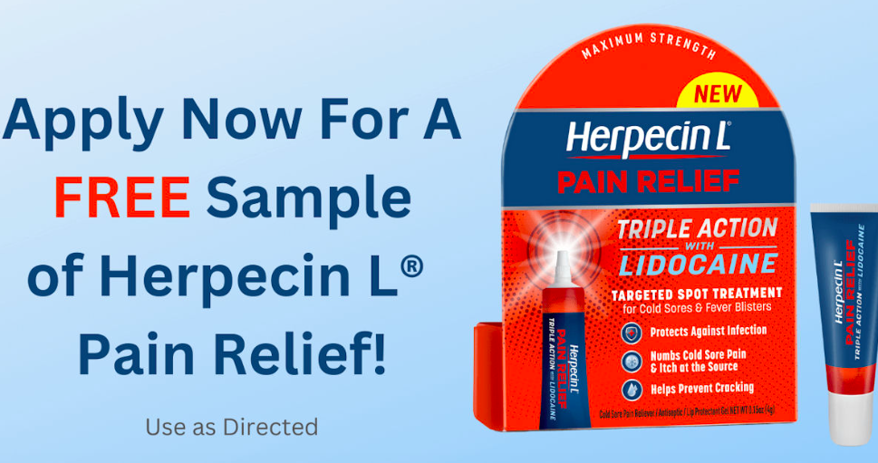 TrySpree - Herpecin L For Cold Sore Pain Relief Sample for Free