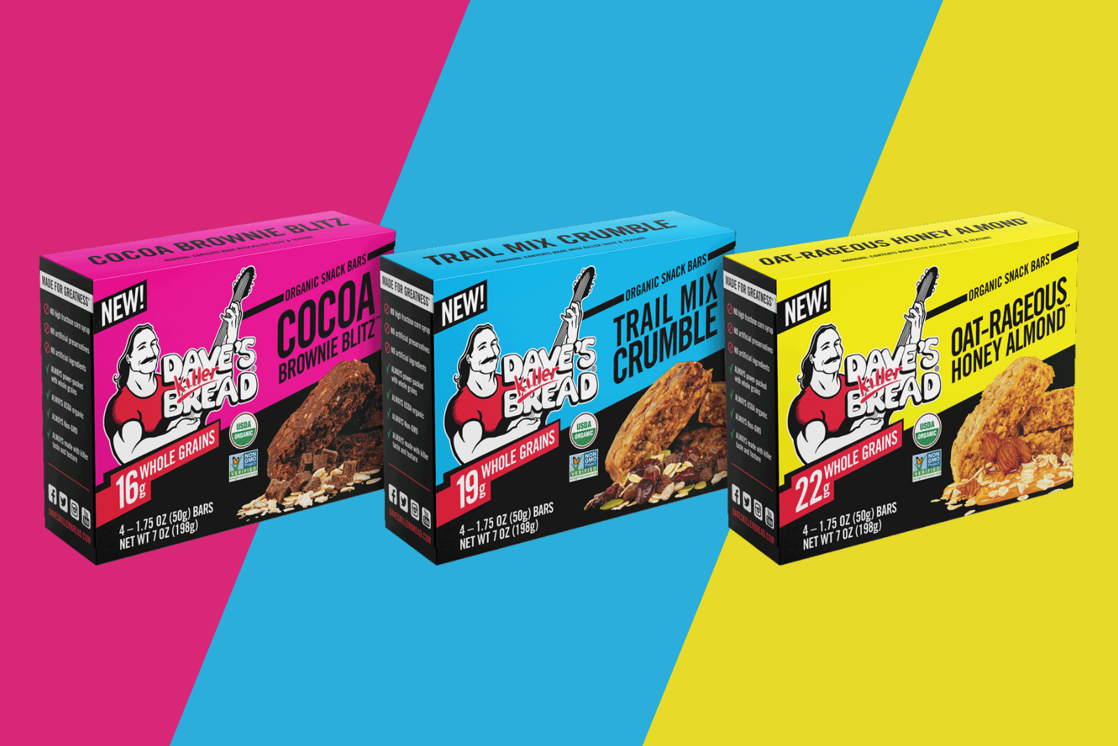TrySpree - Try Dave's Killer Bread Snack Bars For Free - Ibotta