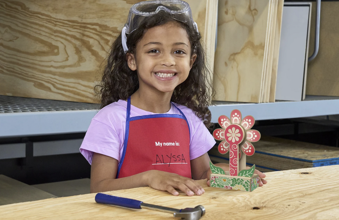 TrySpree - Kids Build FREE Spinning Trinket Box at Lowe’s Workshop
