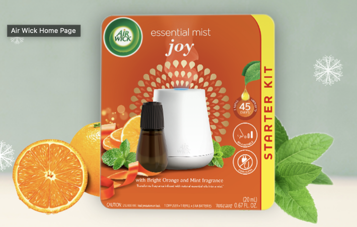 TrySpree - Free Essential Mist Diffuser Starter Kit from Air Wick