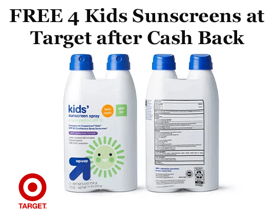 TrySpree - Claim your FREE 4 Kids Sunscreens at Target