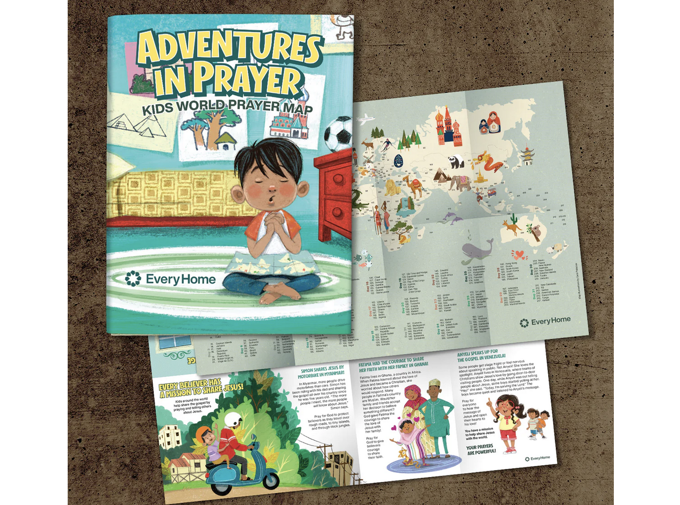TrySpree - Get a FREE Kid’s World Prayer Map — Easy Request Online